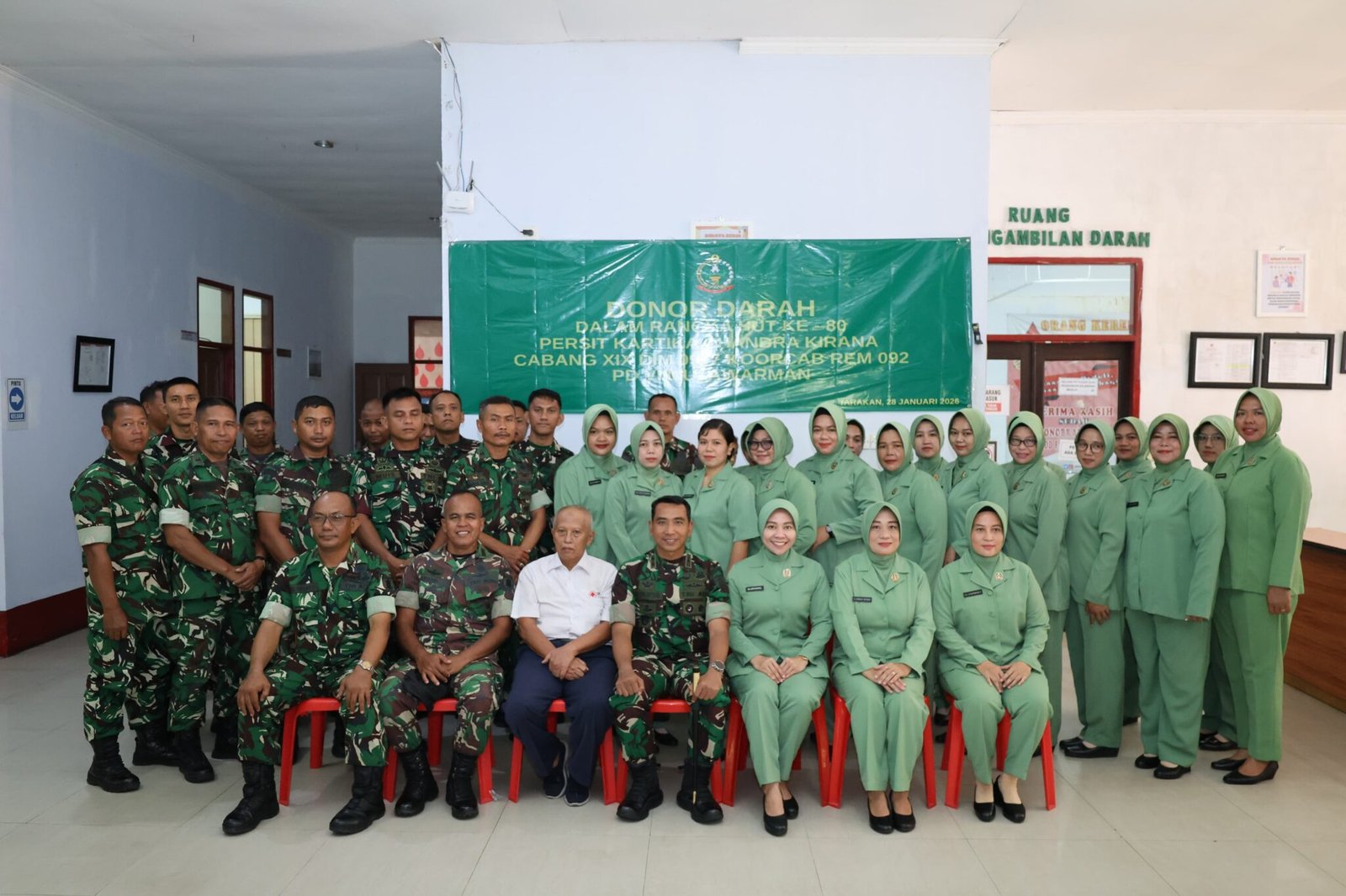 Persit Cabang XIX Gelar Donor Darah Peringati HUT ke-80, Aksi Sosial ...
